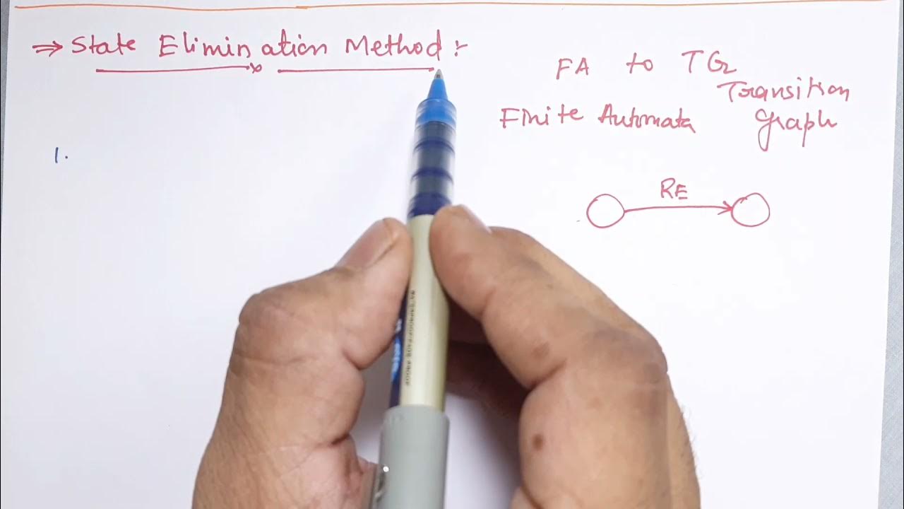Finite Automata to Regular Expressions Conversion Using the State Elimination Method - YouTube