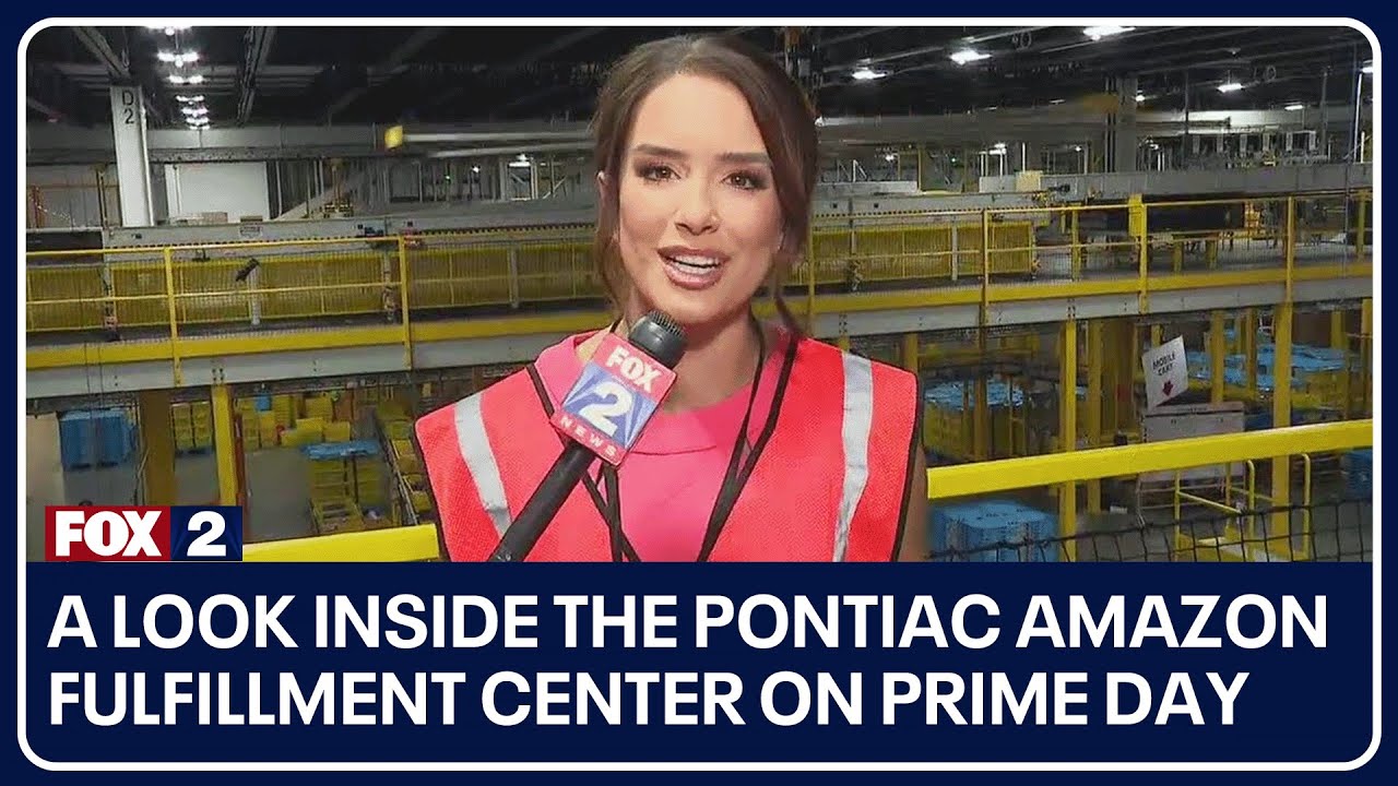 A look inside the Pontiac Amazon Fulfillment Center on Prime Day - YouTube