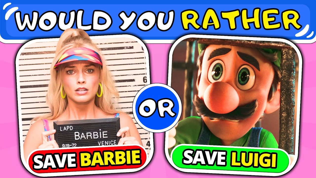 Would You Rather... BARBIE vs MARIO 🍄🩷 - YouTube