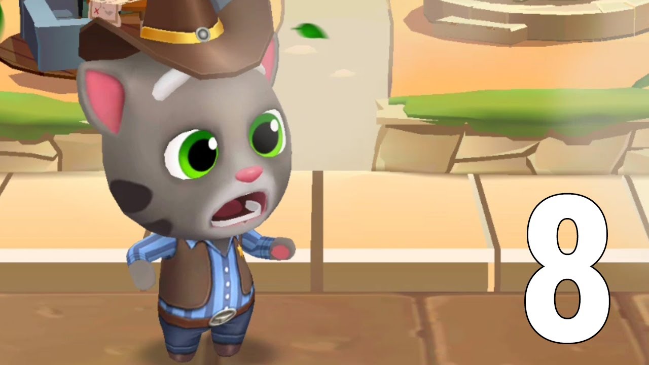 Talking Tom Gold Run Gameplay Part 8 - Cowboy Tom (iOS/Android) - YouTube