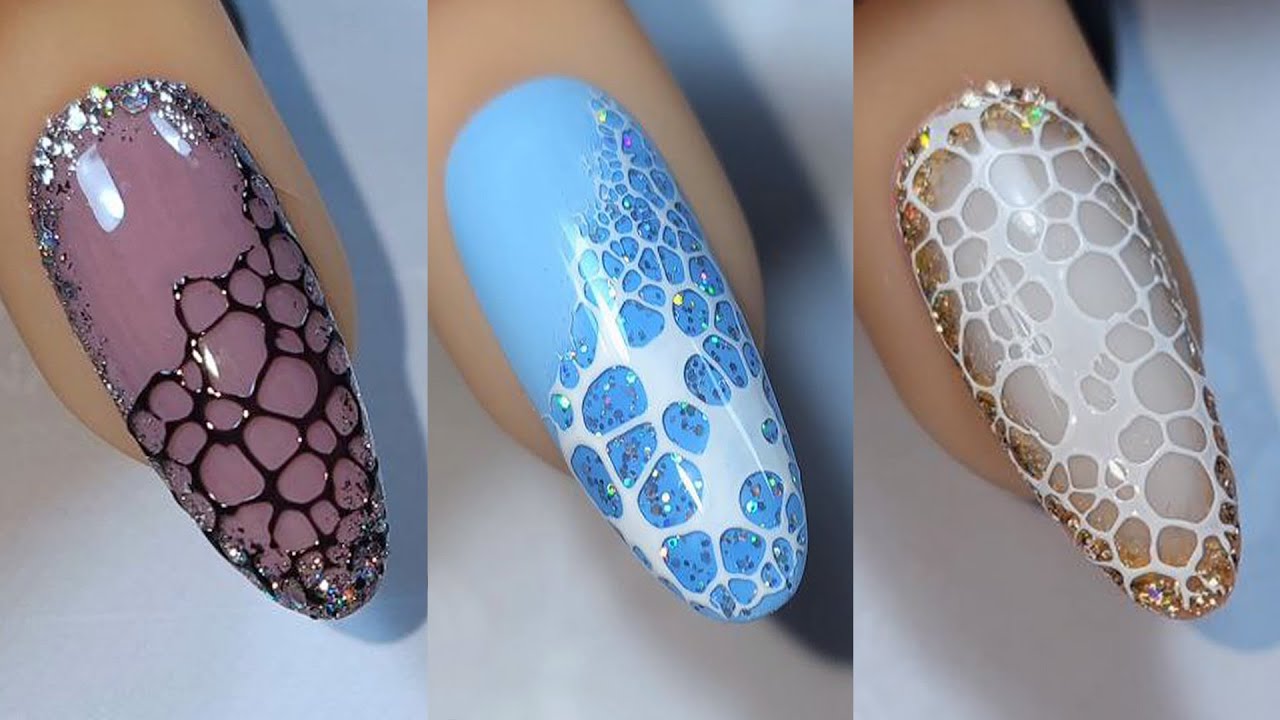 Wunderschöne einfache NAILART🌸 Trend Nails mit ABSTRACT GEL von Saida ...