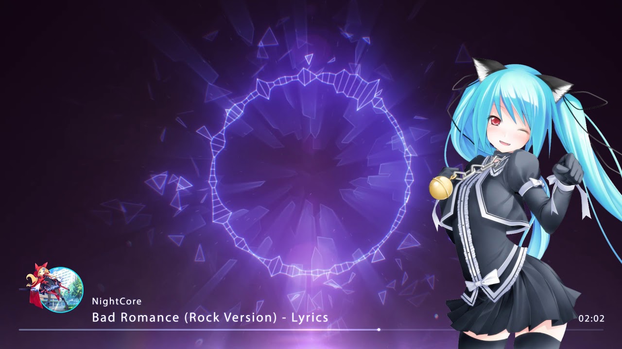 ♪Bad Romance ( Rock Version ) - Lyrics - NightCore♪ - YouTube