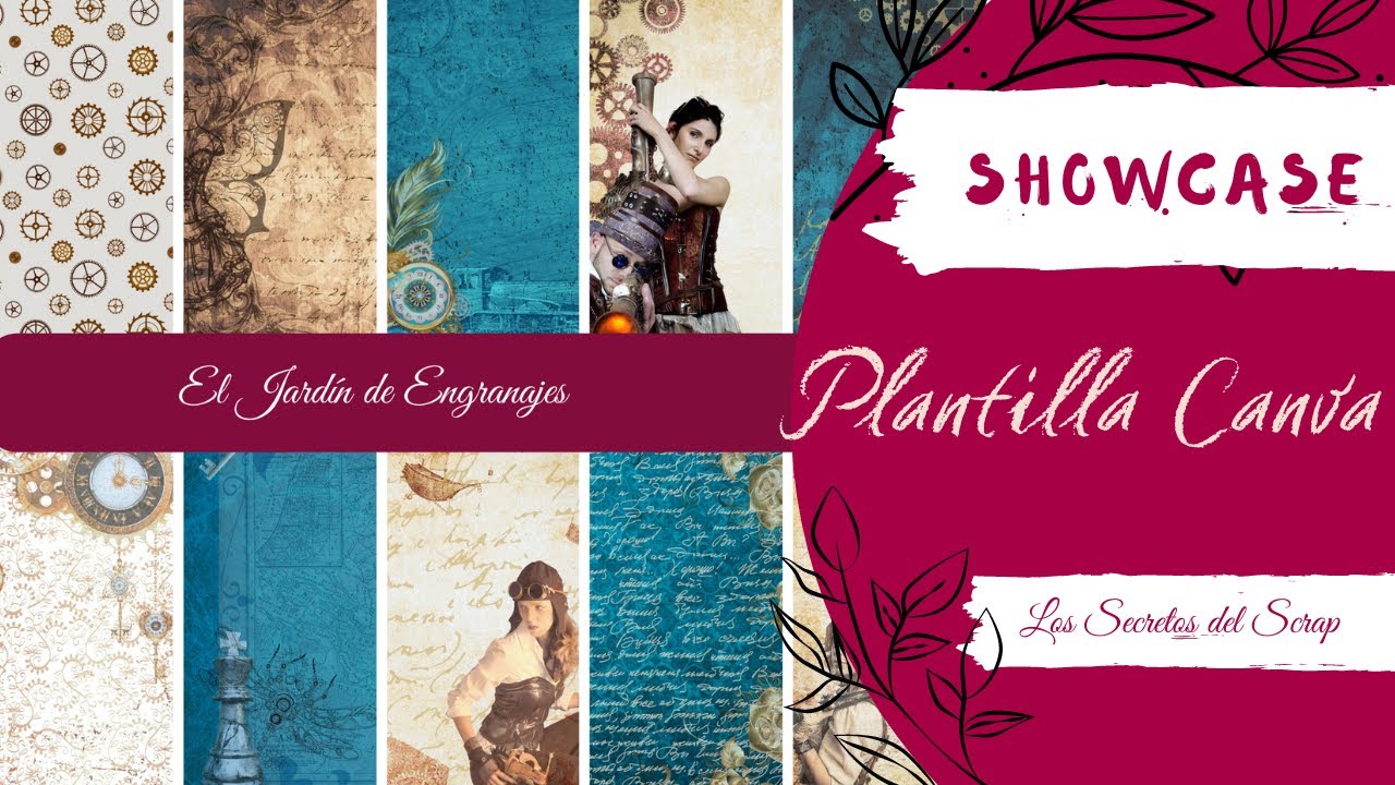 Shocase PLANTILLA CANVA Colección El jardín de engranajes para ...