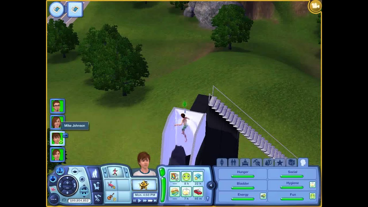 The Sims 3 : The Highest Water Slide In The World - YouTube