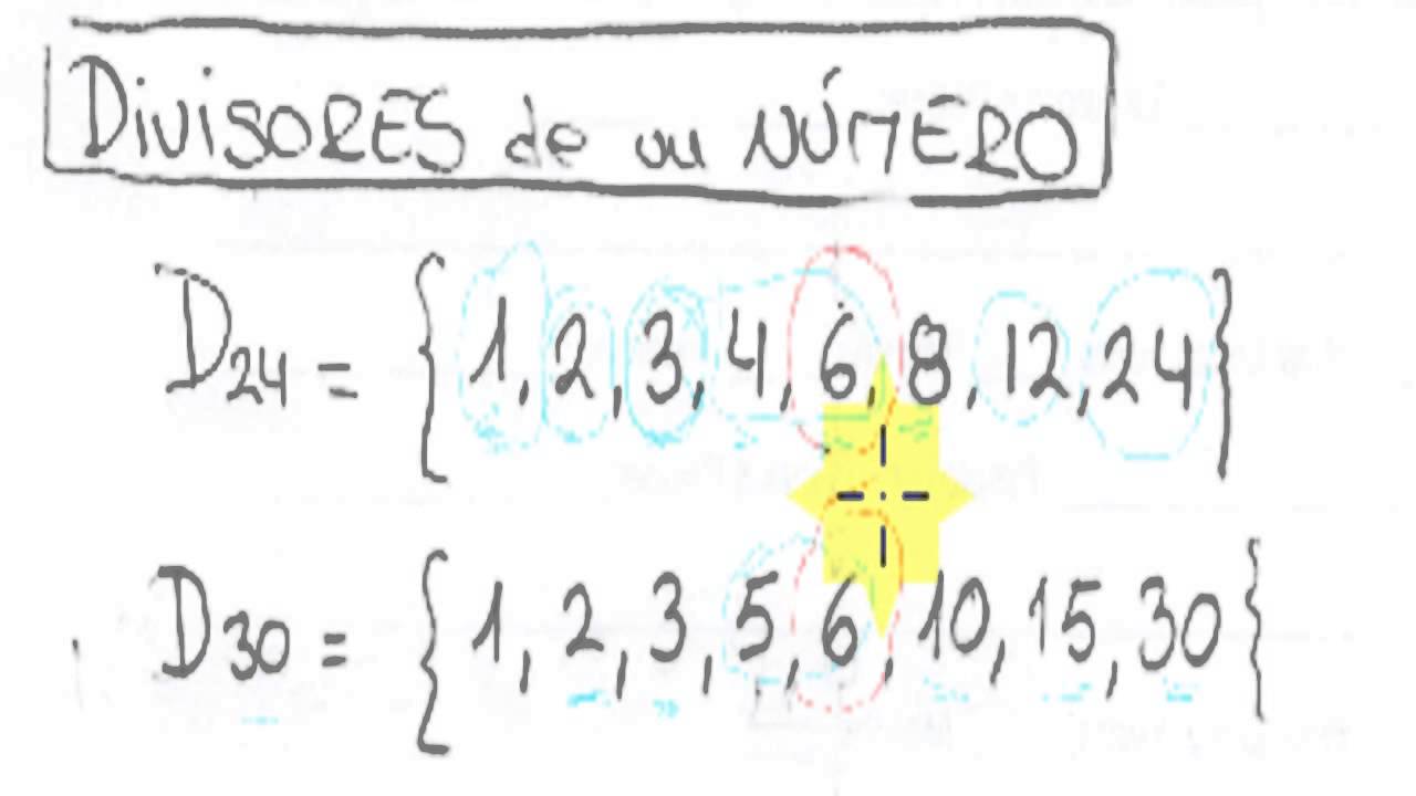 máximo común divisor definición como se calcula y ejemplo. - YouTube