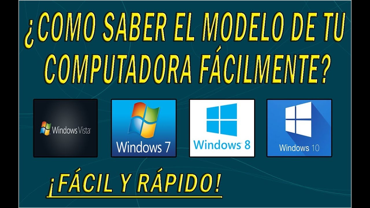 Como saber la marca y modelo de tu computadora o laptop [ FUNCIONANDO ...