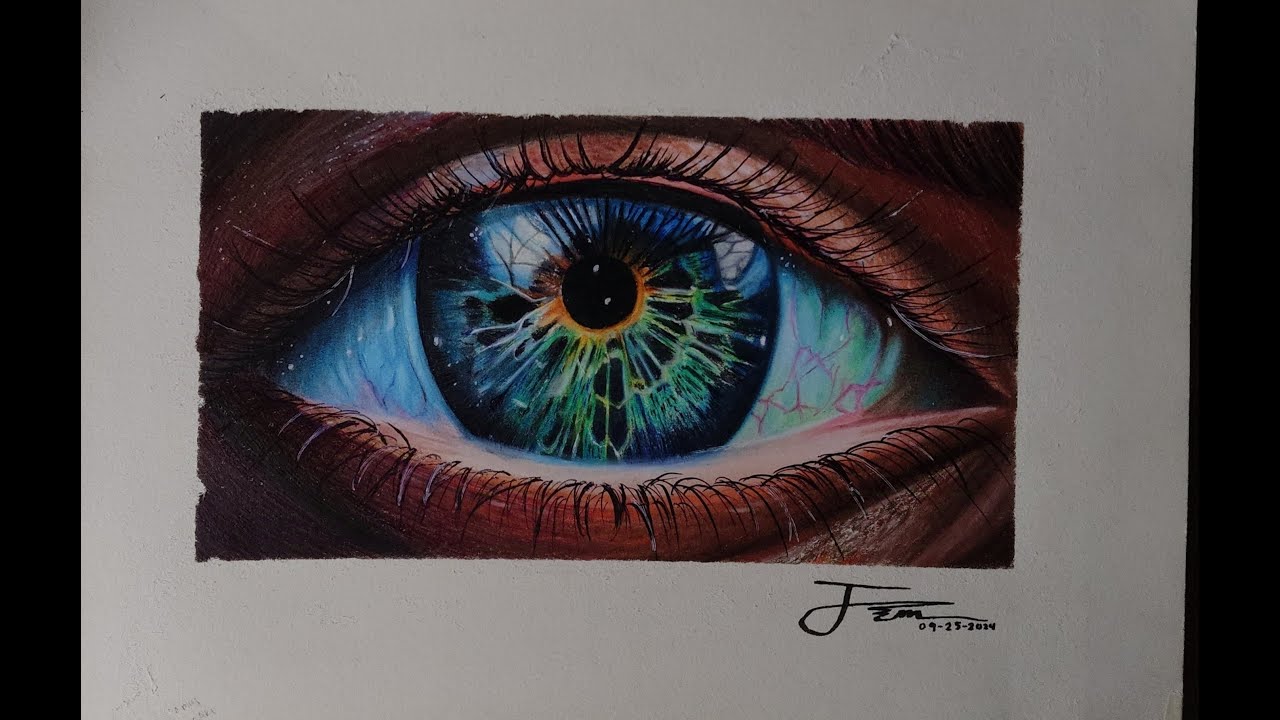 How I draw realism eye - YouTube