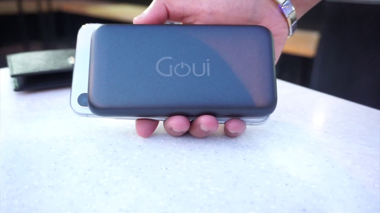 [350115] GOUI : LUX 5000MAH WIRELESS POWER BANK - BLACK 428017 - YouTube