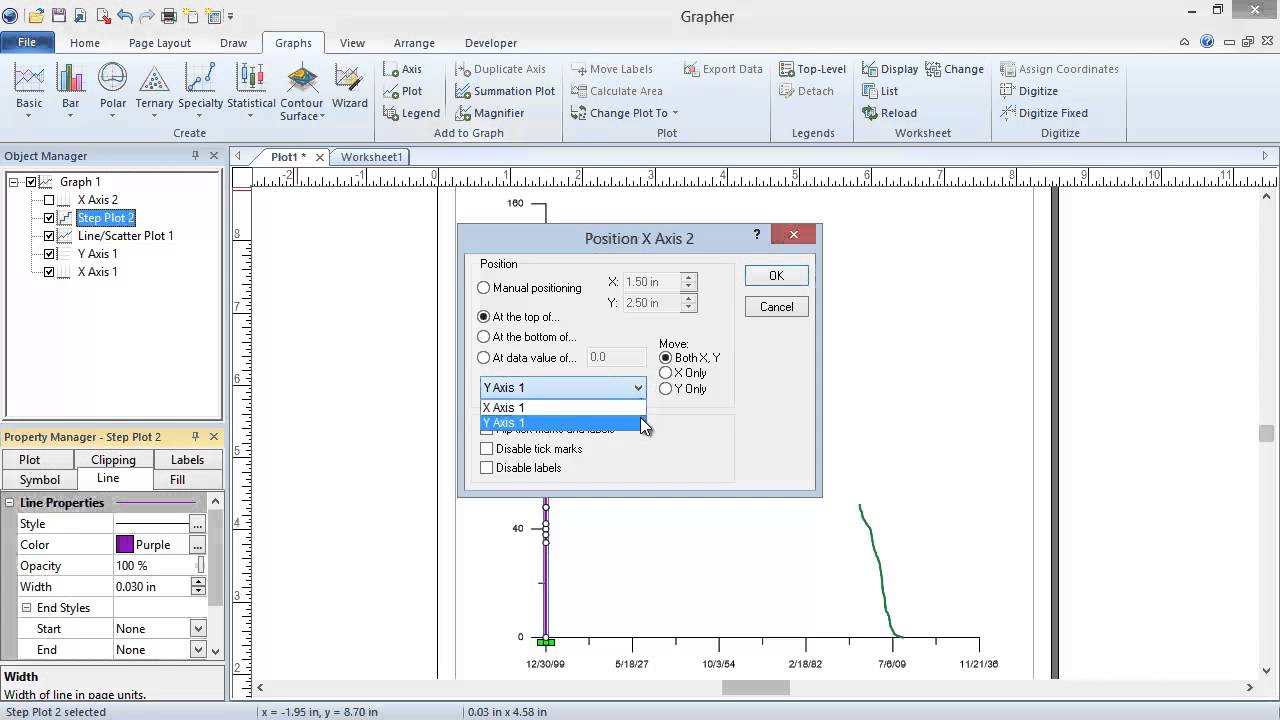 Grapher 12 - dodawanie elementów do wykresów - YouTube