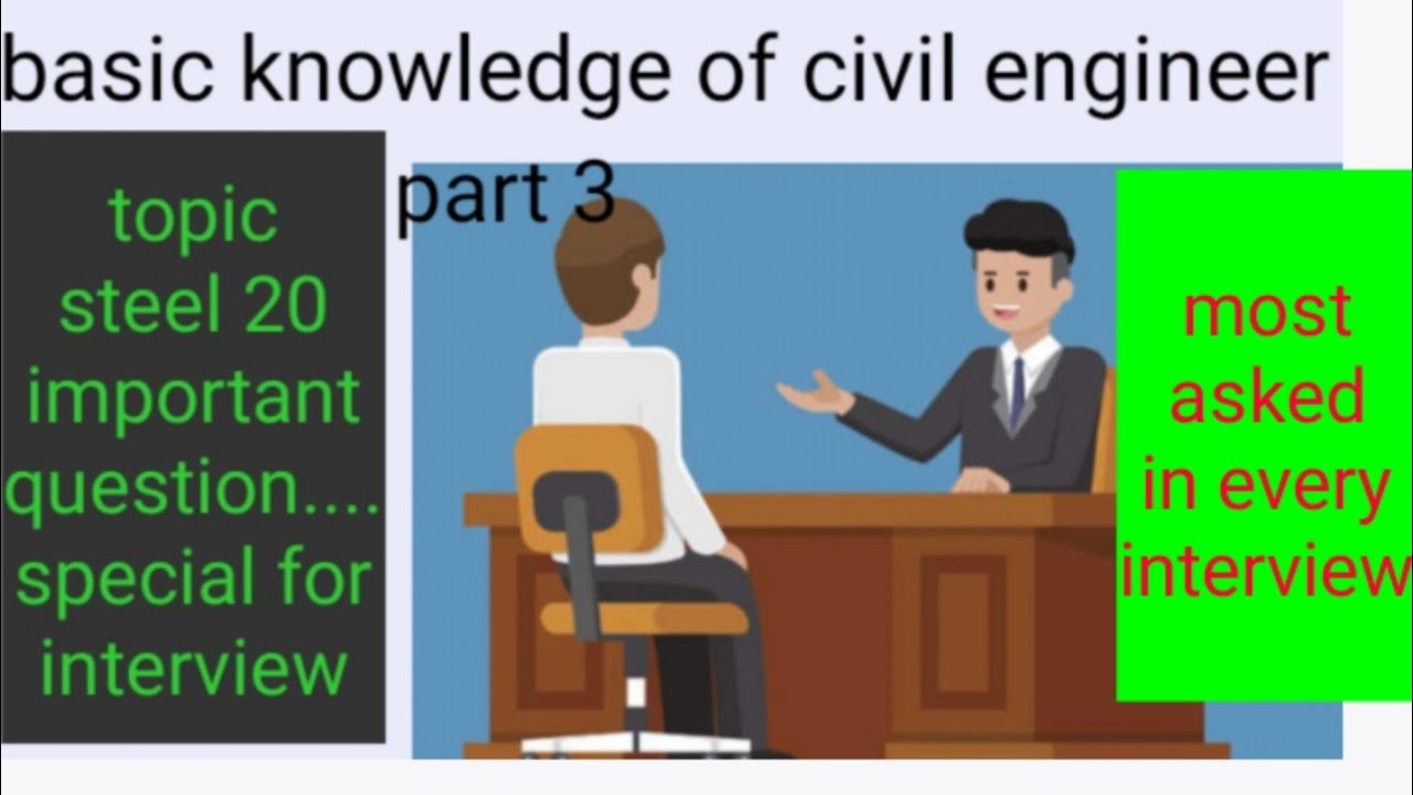 Basic knowledge of civil engineers. most asked in interview question ...