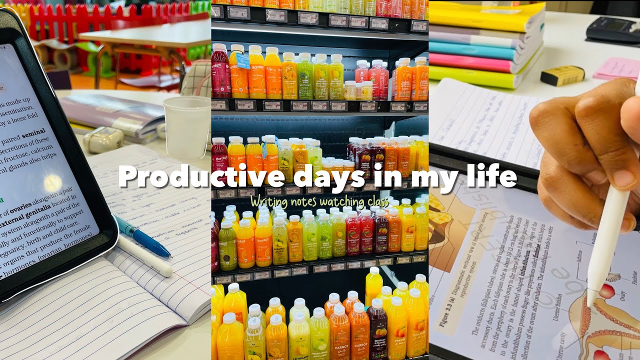 Study vlog | productive day in my life | watching lectures and more ...