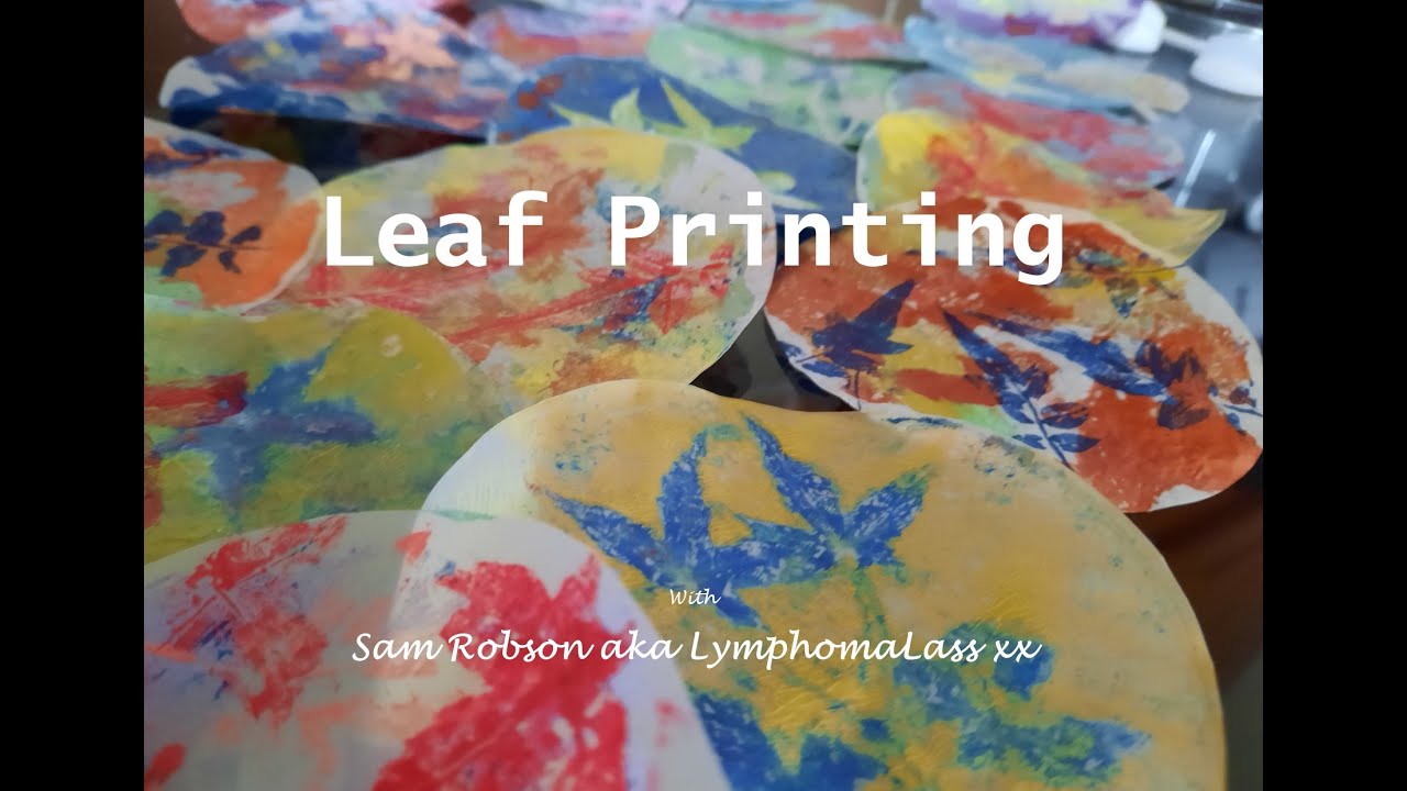 Leaf printing with acrylic paint 🎨 - YouTube