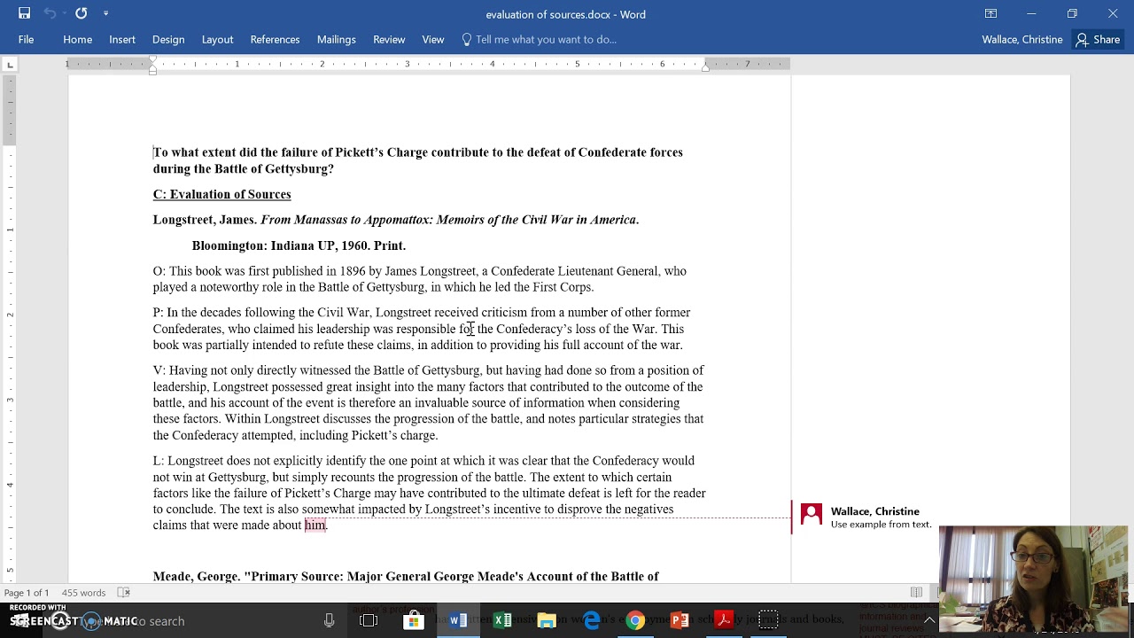 Evaluation of Sources Overview with samples - YouTube