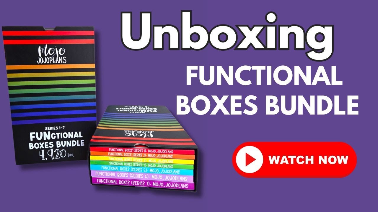 Unboxing | Functional Boxes Bundle by Mojo_JojoPlans - YouTube