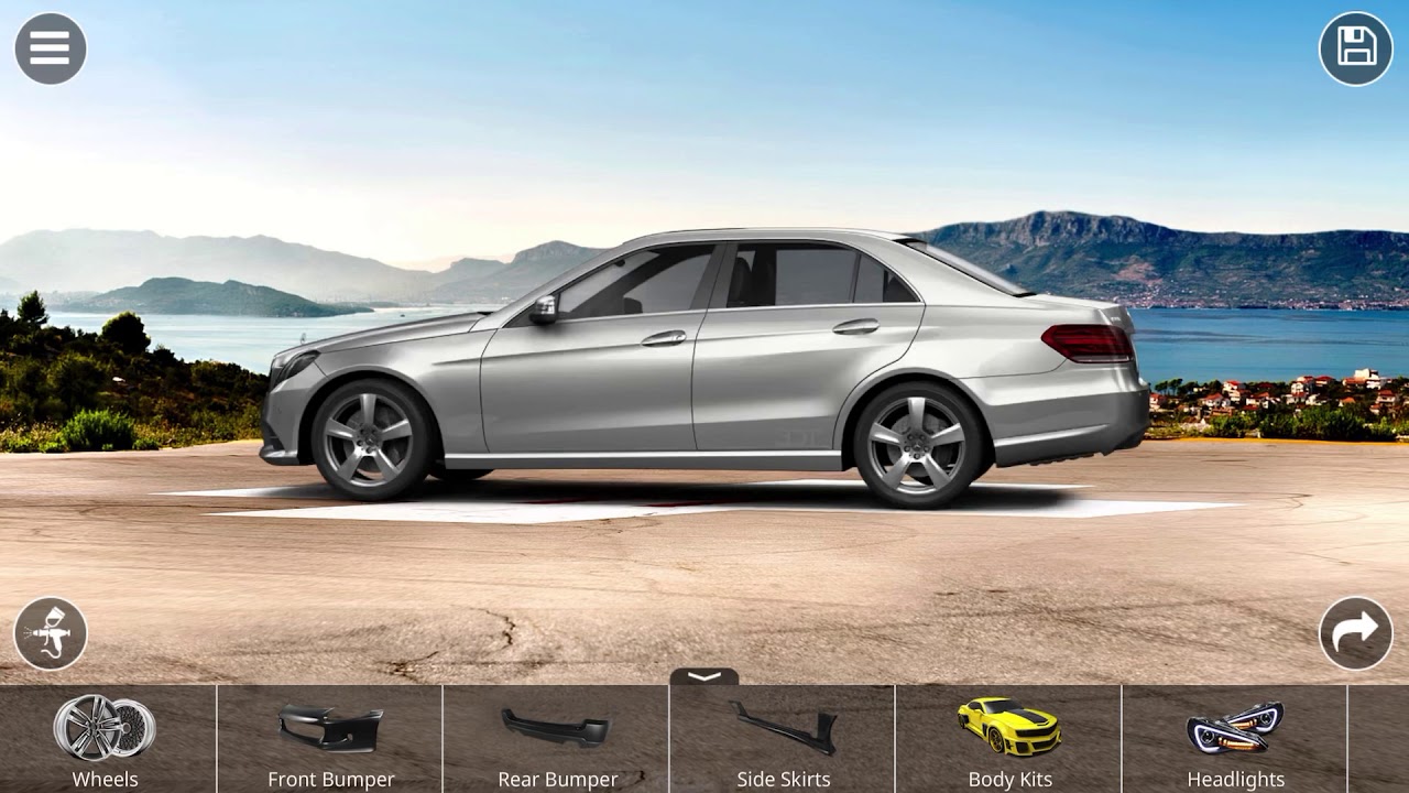 3DTuning, Mercedes E 350 tuning look Brabus. - YouTube