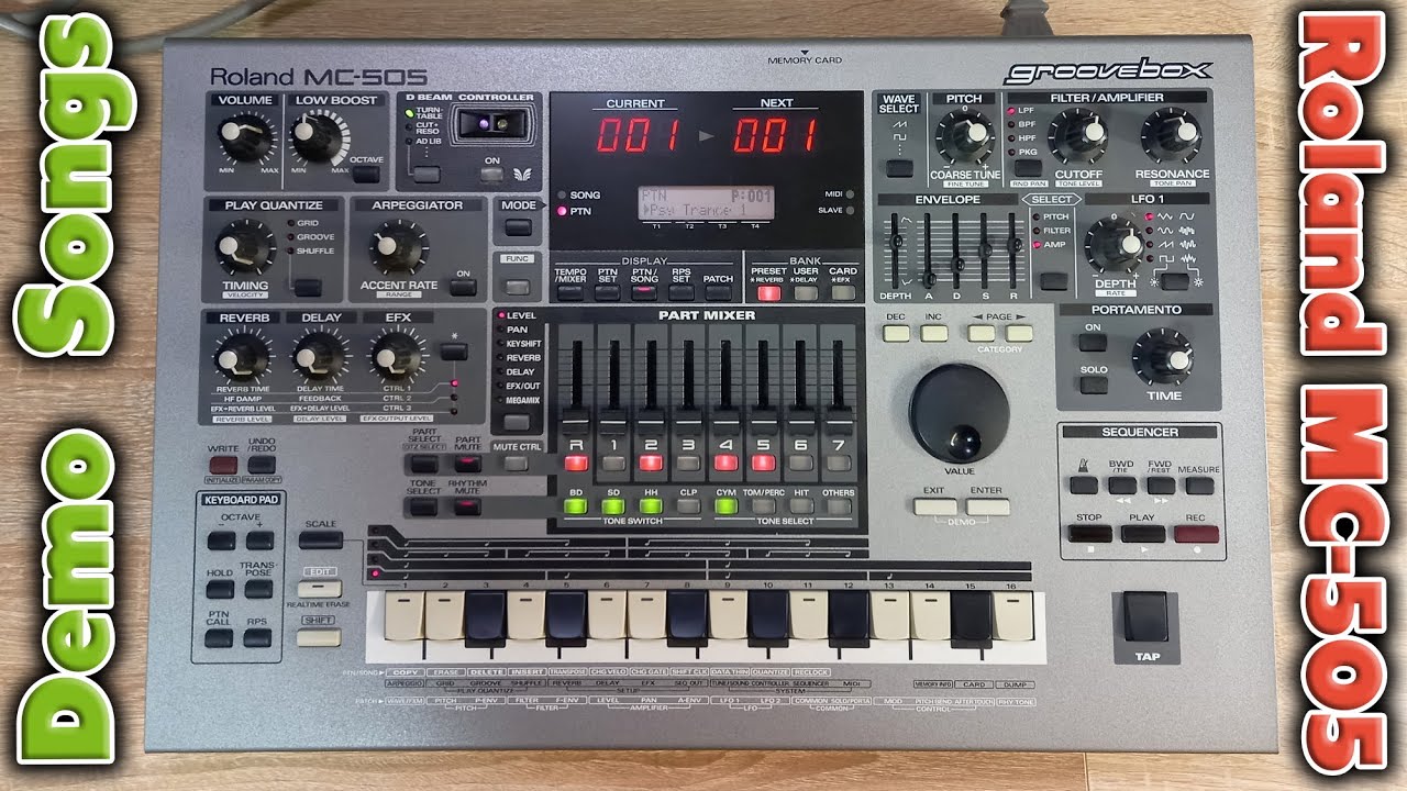 Грувбокс из далёкого 1998 года - Roland MC-505. Небольшой обзор и ...
