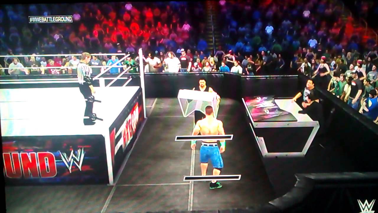 How to go to crowd in wwe 2k15 (Xbox 360) - YouTube
