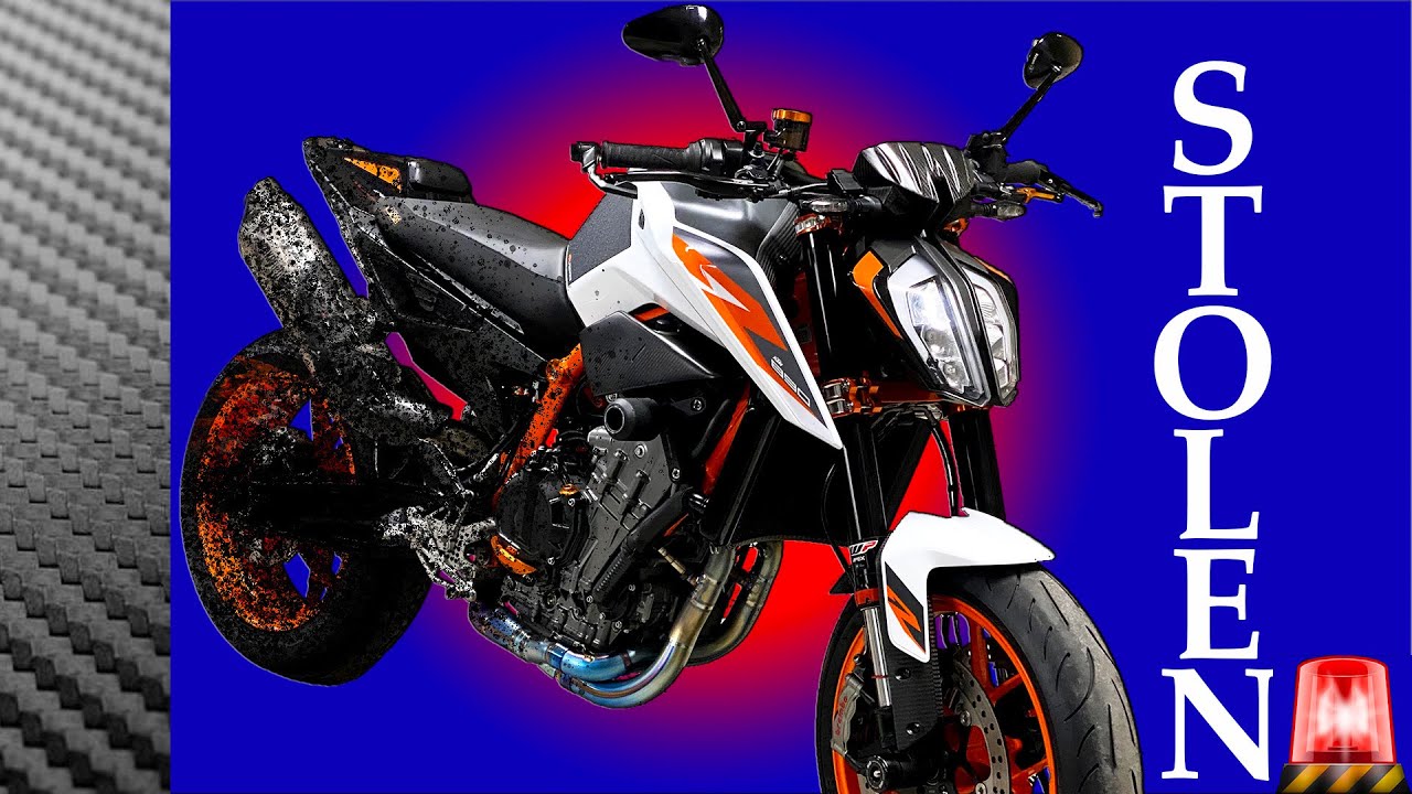 KTM 890r Duke - Carbon fiber walkthrough - YouTube