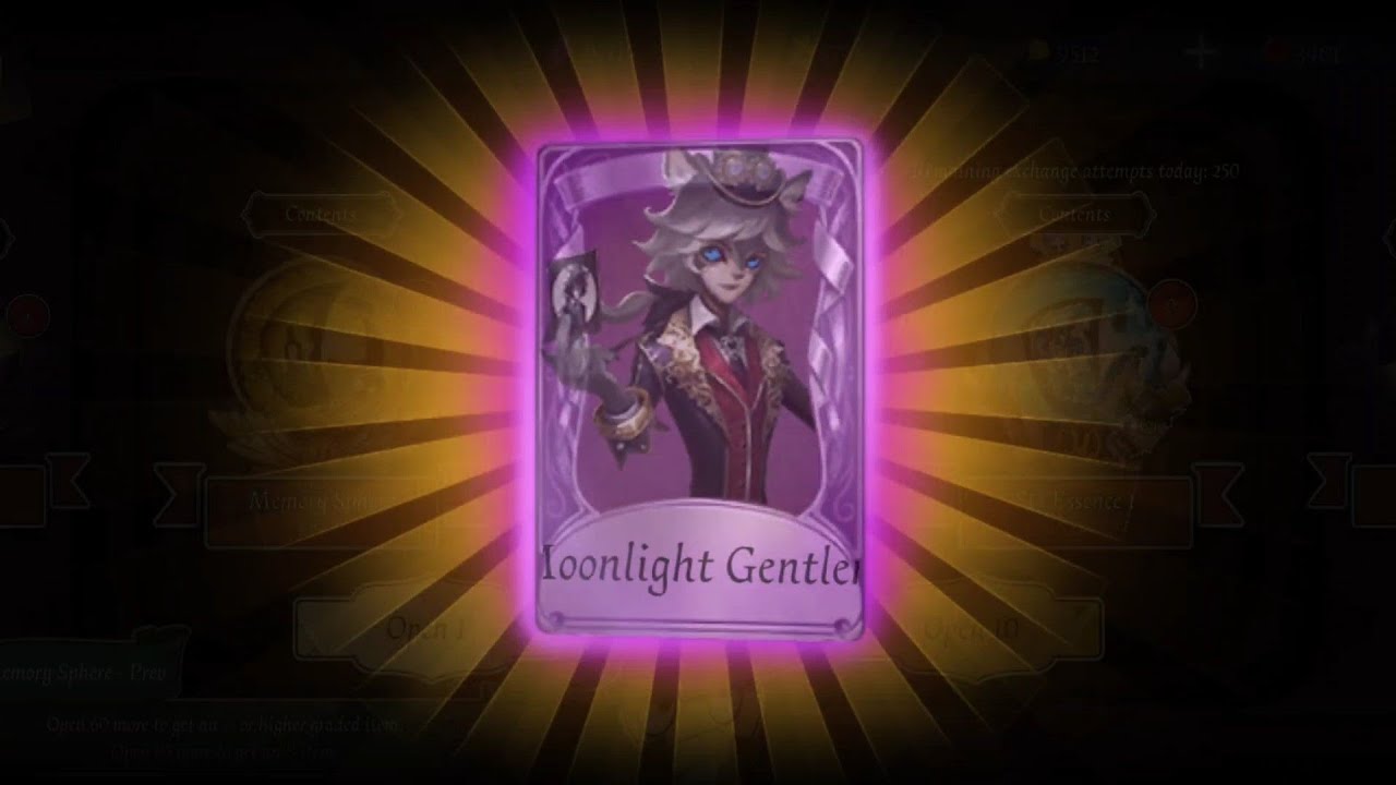 ★Identity V★ New Memory sphere opening! (I got Lucky!) - YouTube