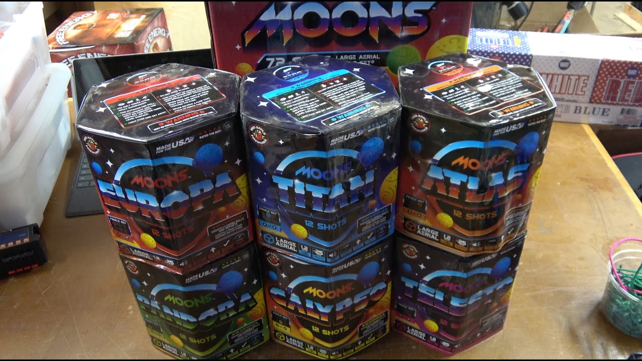 Moons assortment by Red Apple Fireworks - YouTube
