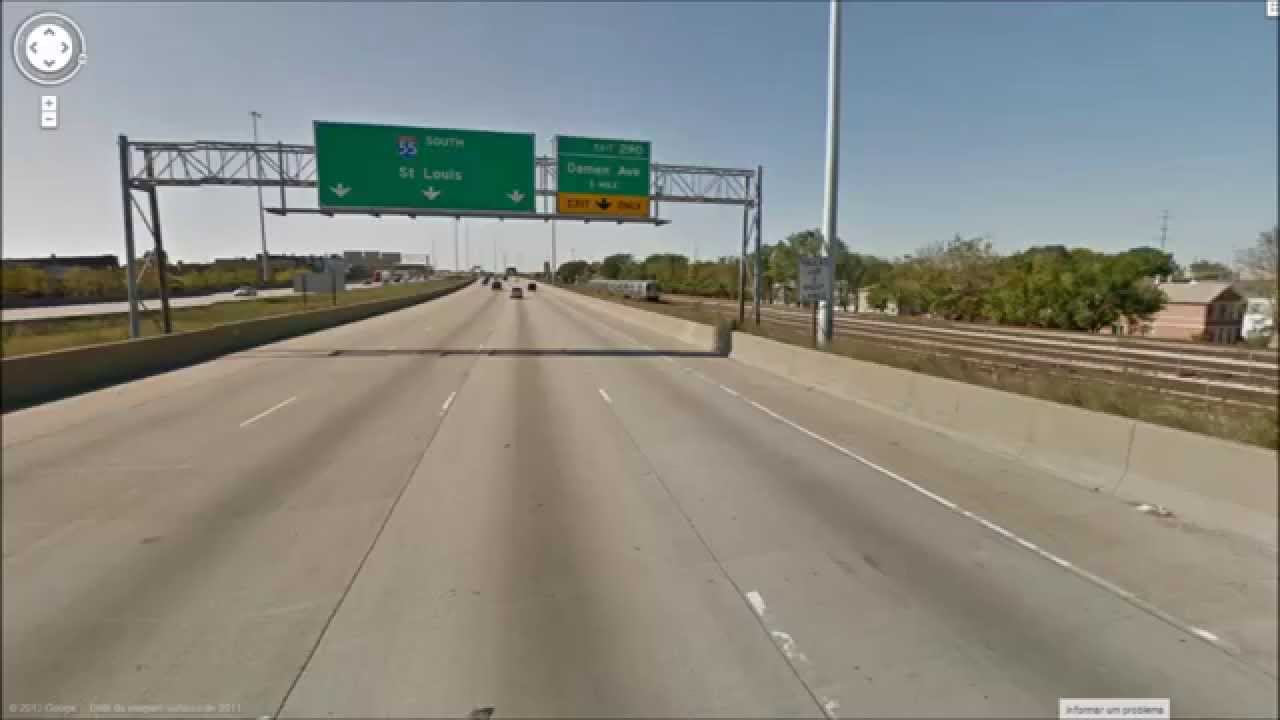Google maps Chicago, Illinois EUA Route 55 (part 01) - YouTube