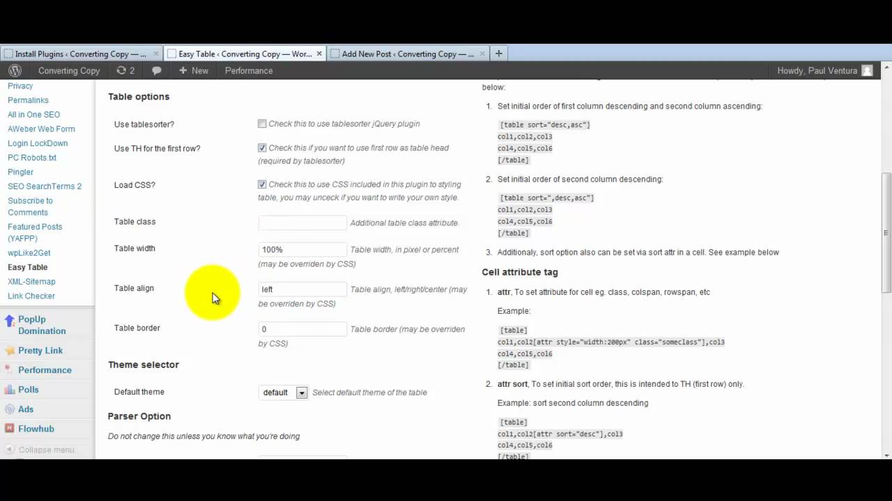 How To Make A Table In WordPress YouTube how-to-make-a-table-in-wordpress-youtube