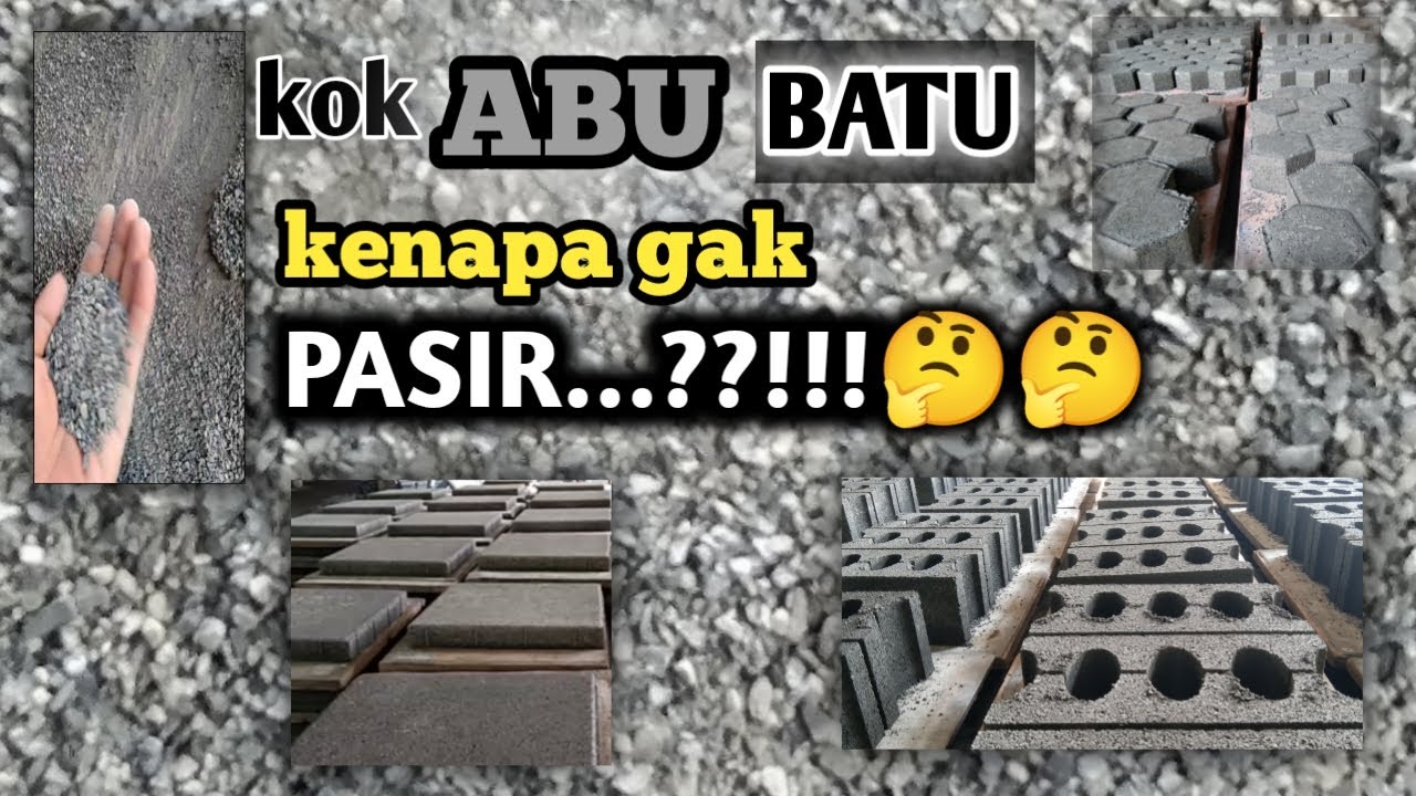 ABU BATU material untuk mencetak paving block 🔴 paving block 🔴 paving ...