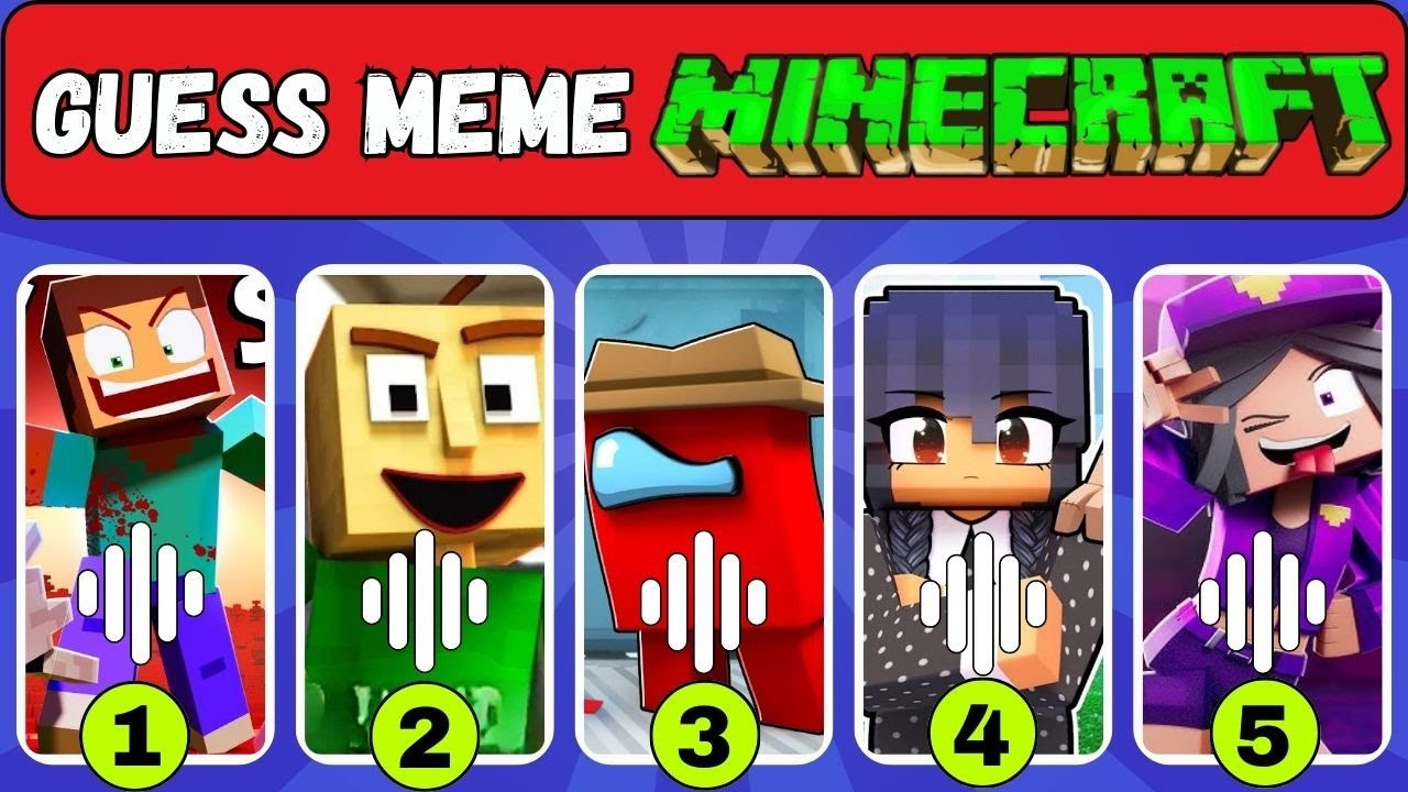 Guess Minecraft Animated Songs and Memes ~ Ultimate Minecraft Movie ...