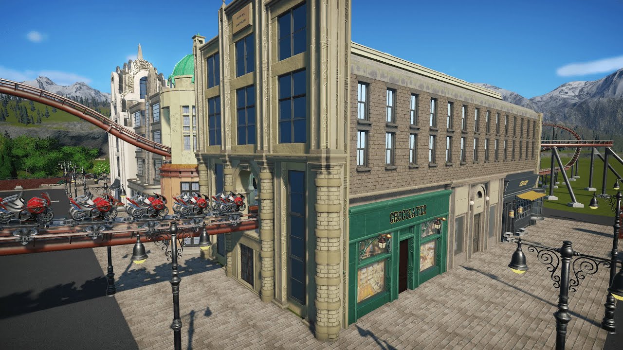 Planet Coaster - Warped Worlds - Episode 5: More 1920s Facades - YouTube