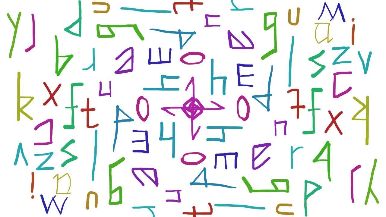 Handwriting Lesson Dyspraxia Simplified Alphabet Easy Hanging Letters ...