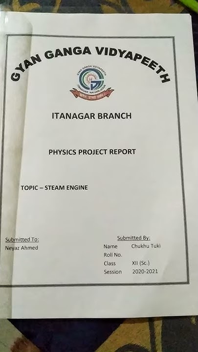 Easy way to make physics project report - YouTube