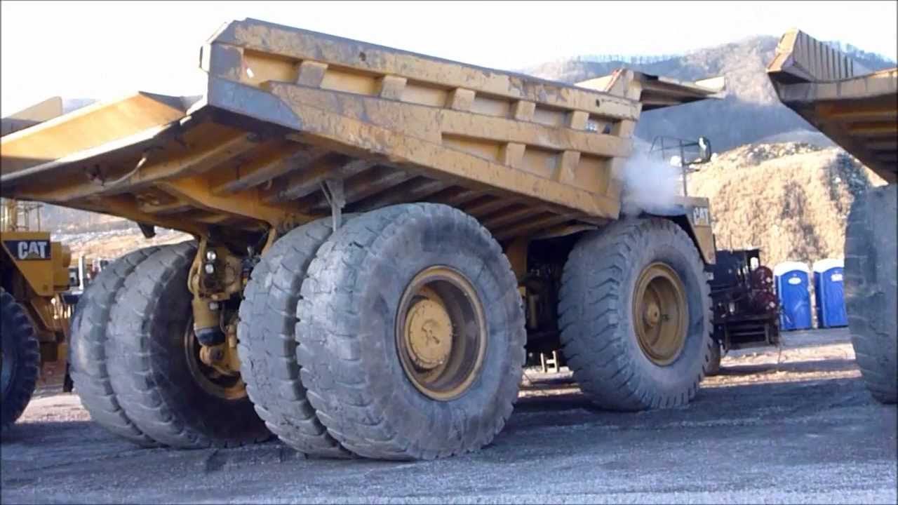 Cat 789B Haul Truck Cold Start - YouTube