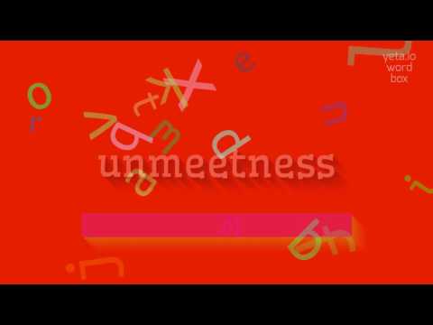 BULUŞMAMIŞLIK - BULUŞMAMIŞLIK NASIL TELAFİ EDİLİR? (UNMEETNESS - HOW TO PRONOUNCE UNM