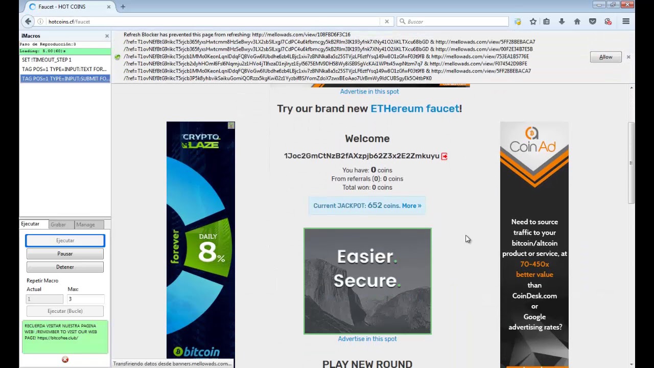 bot faucet bitcoin 3 - YouTube