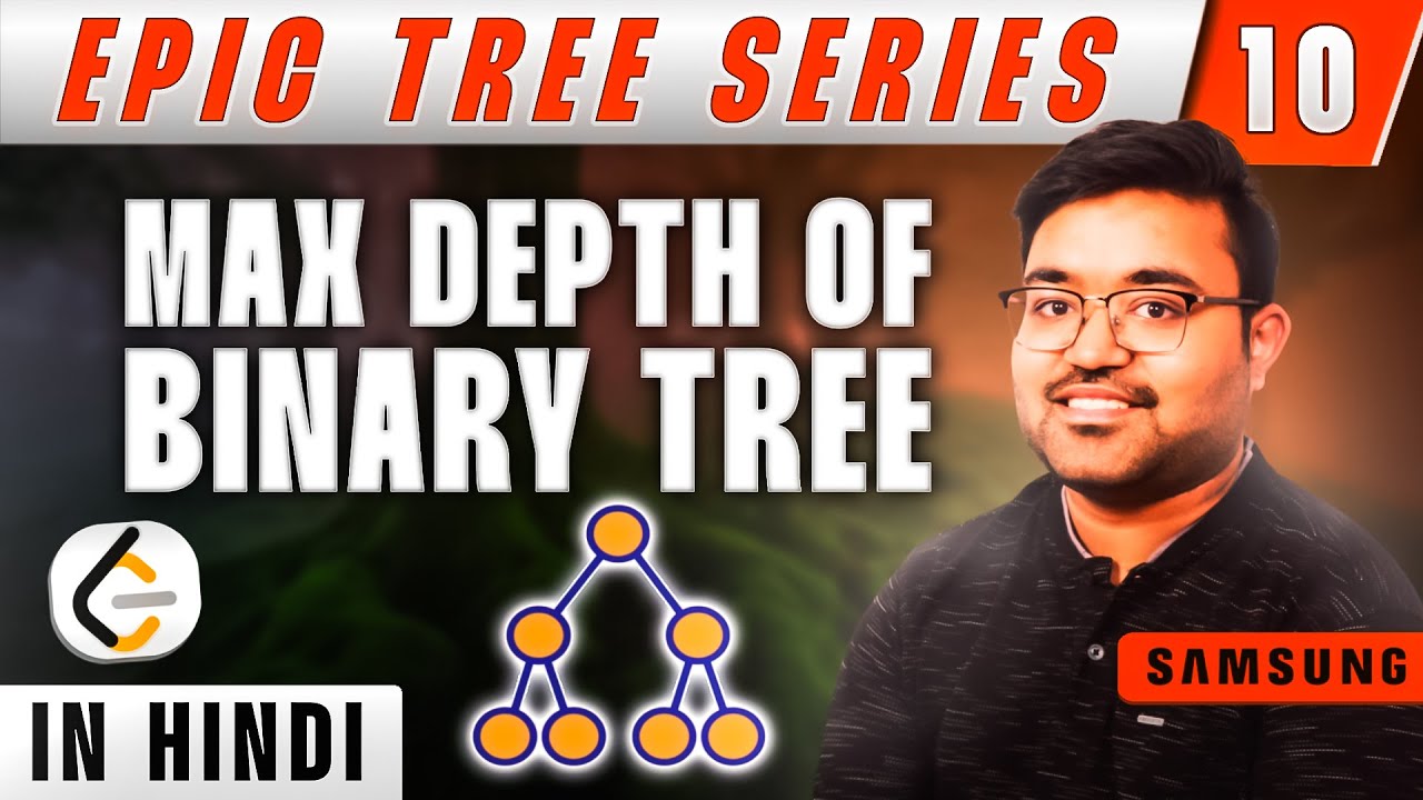Max Depth Of Binary Tree Binary Tree Height Java Dsa Placement 9445