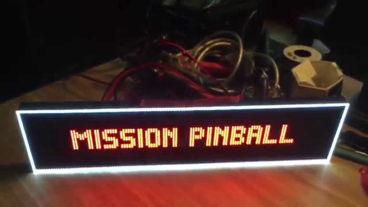 MPF with a "real" color DMD (128x32 RGB LED matrix) - YouTube
