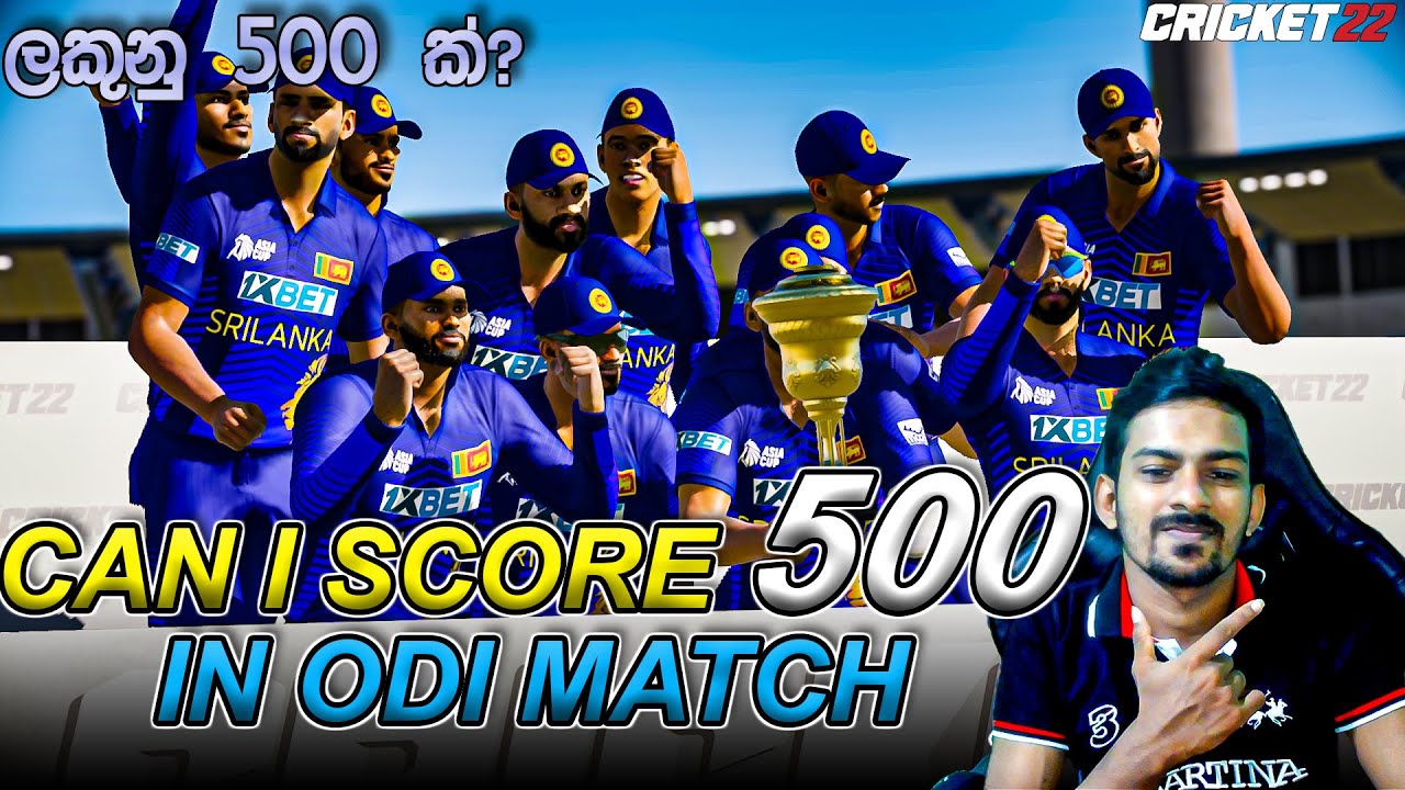 Can I Score 500 Runs😲 In One Day International Match?|Challenge Odi ...