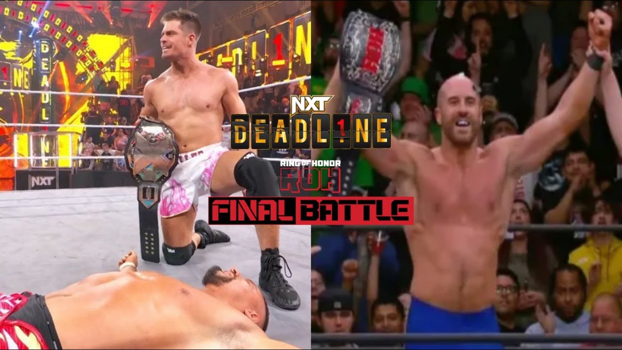 COMENTANDO OS RESULTADOS DO NXT DEADLINE E ROH FINAL BATTLE 2022 - YouTube