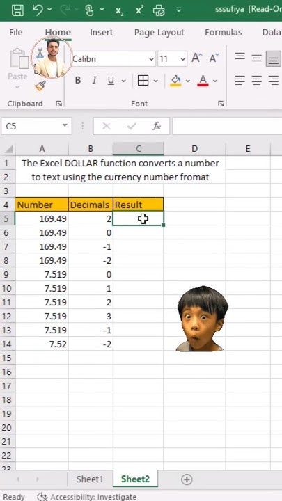 💰🚀How to DOLLAR 💰 function in Excel #exceltips #computereducation #exceltricks - YouTube