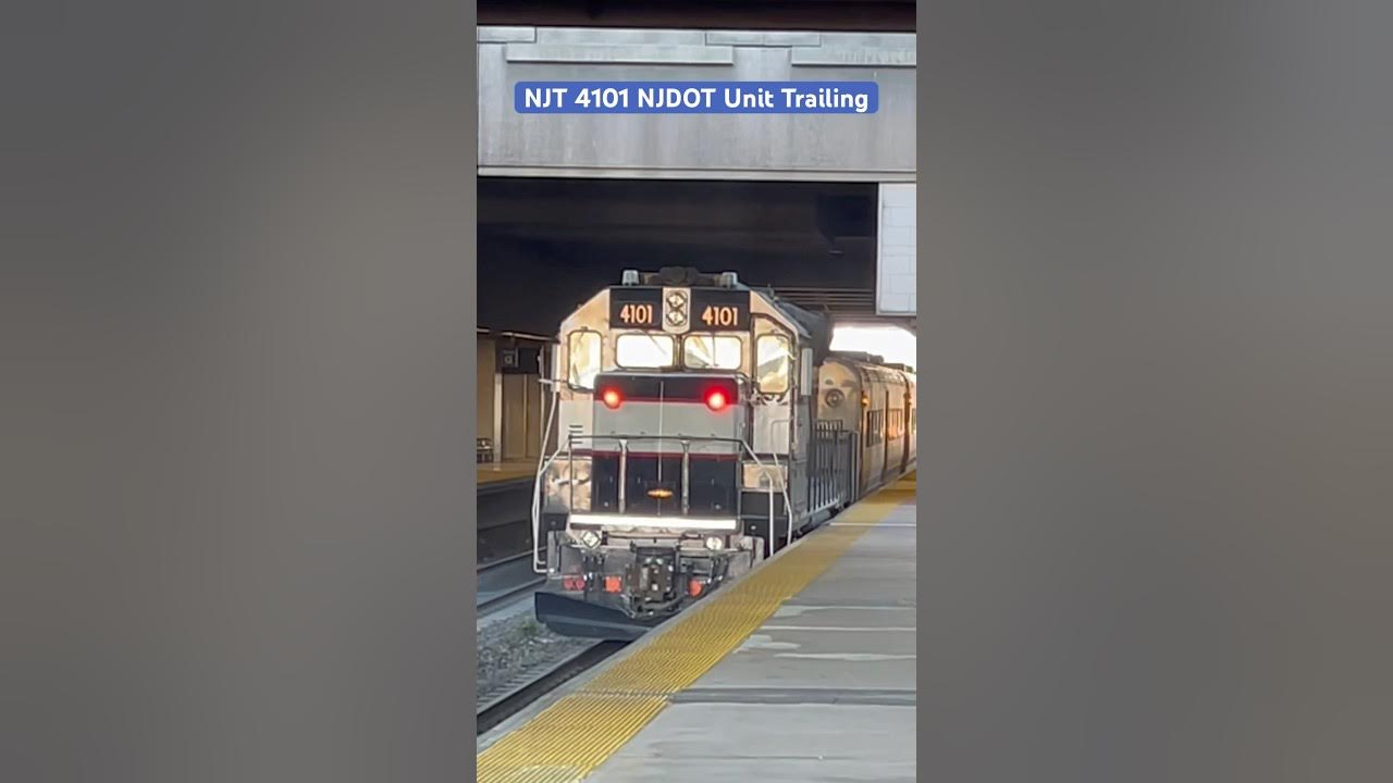 NJT 4101 NJDOT Unit Trailing #njt #railfans - YouTube