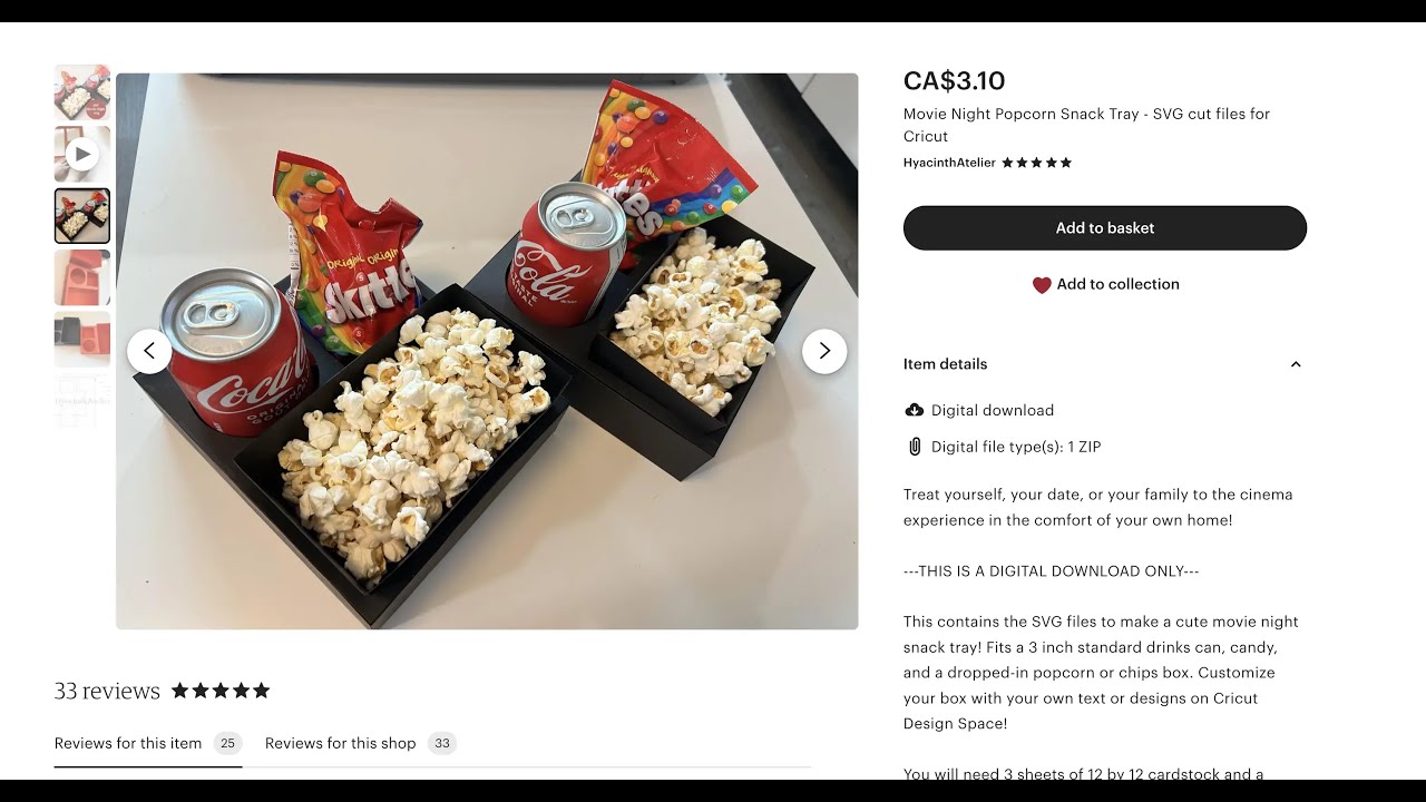 How to set up Movie Snack Box in Design Spacee - Score Lines - YouTube