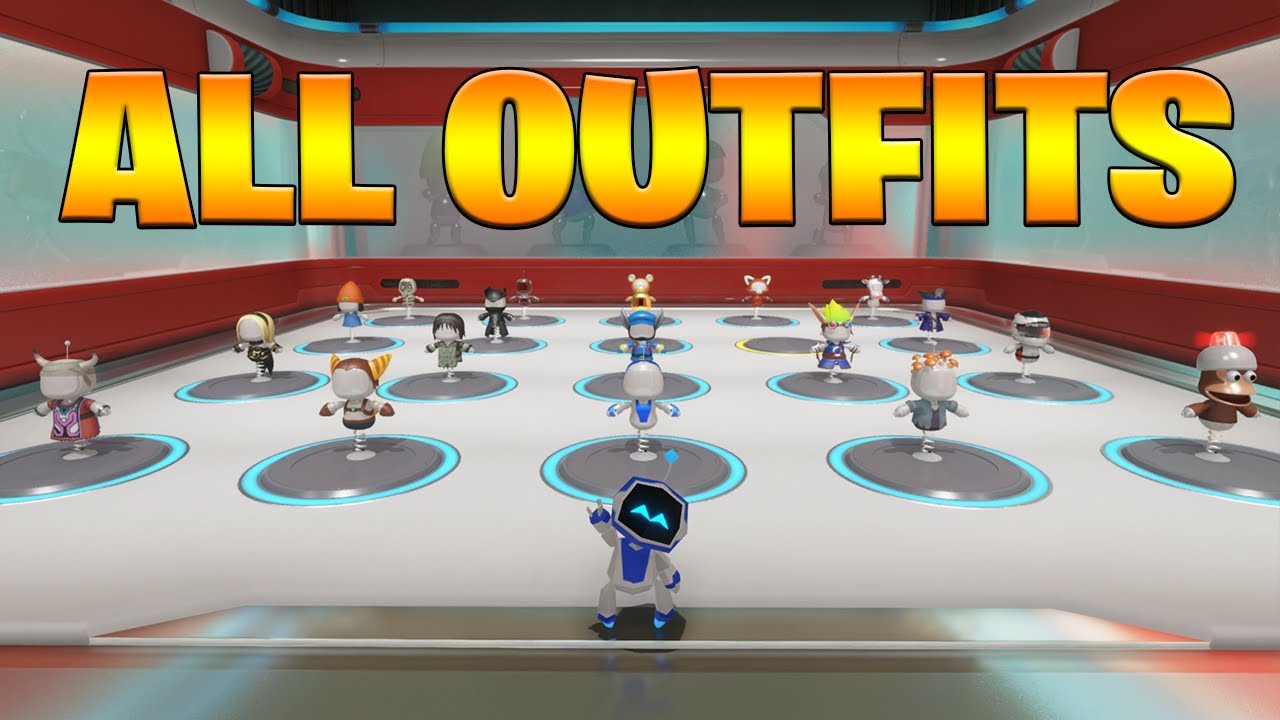 Astro Bot - All Changing Room Outfits Unlocked! - YouTube