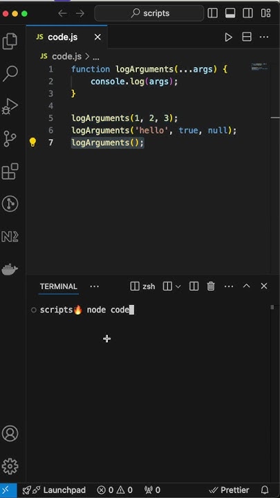 #javascript Rest Parameters Syntax - Youtube