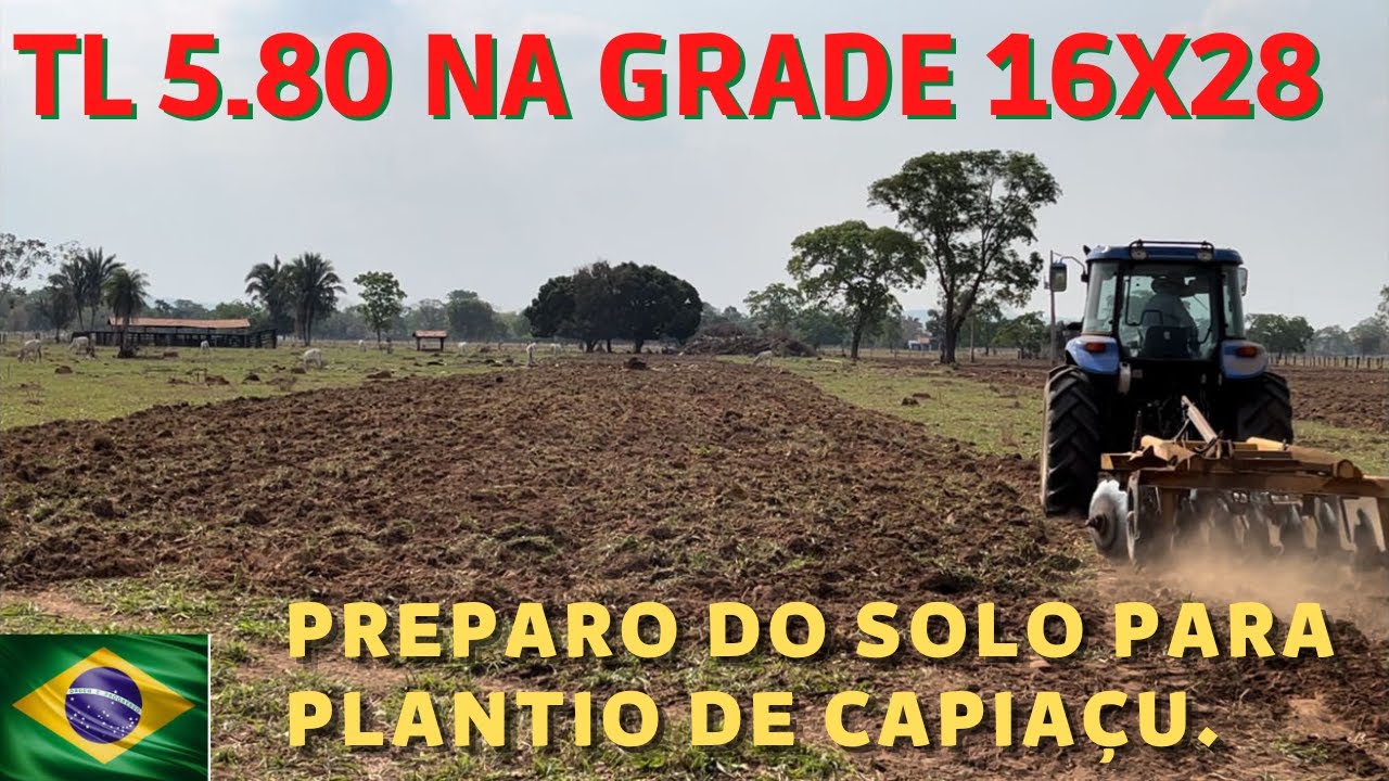 Preparo de solo/Gradagem para Plantio do BRS CApiaçu - TL 5.80 na grade ...