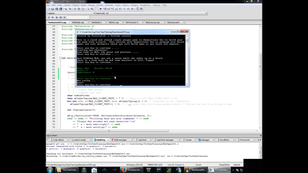 Game Coding 11 Coding Save And Load Youtube 7924