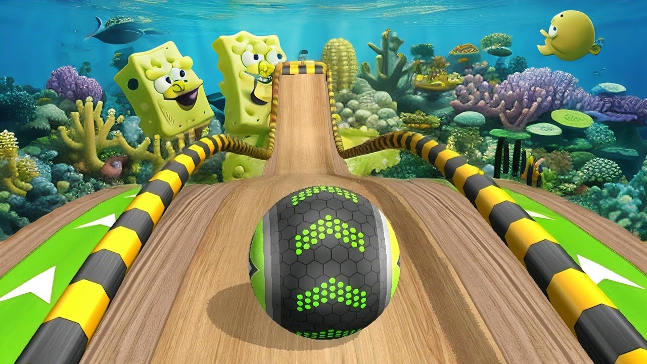 Spongebob Cartoon in Going Balls Speedrun Gameplay Level 8730 New ...