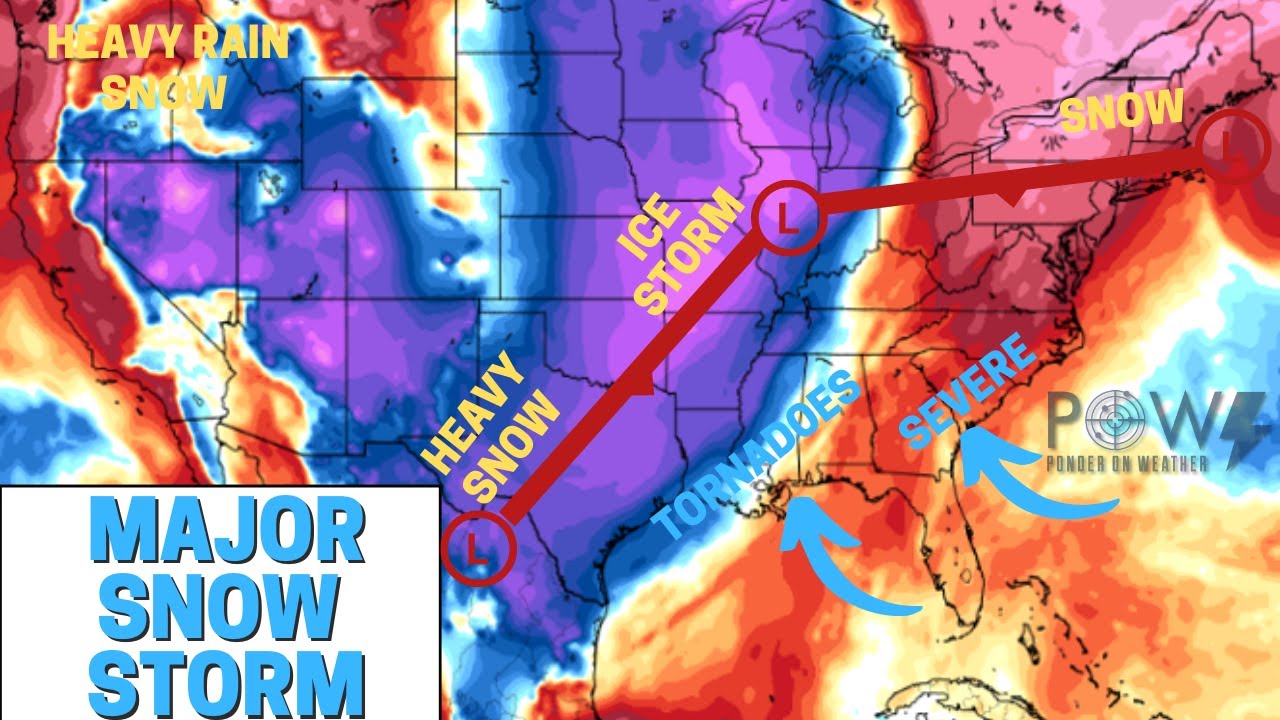 Major Snowstorm! Heavy Snow & Ice New Years! - POW Weather Channel ...