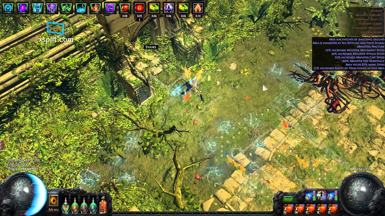 Path of Exile - Standard League - New Maps Run - Orchard - YouTube