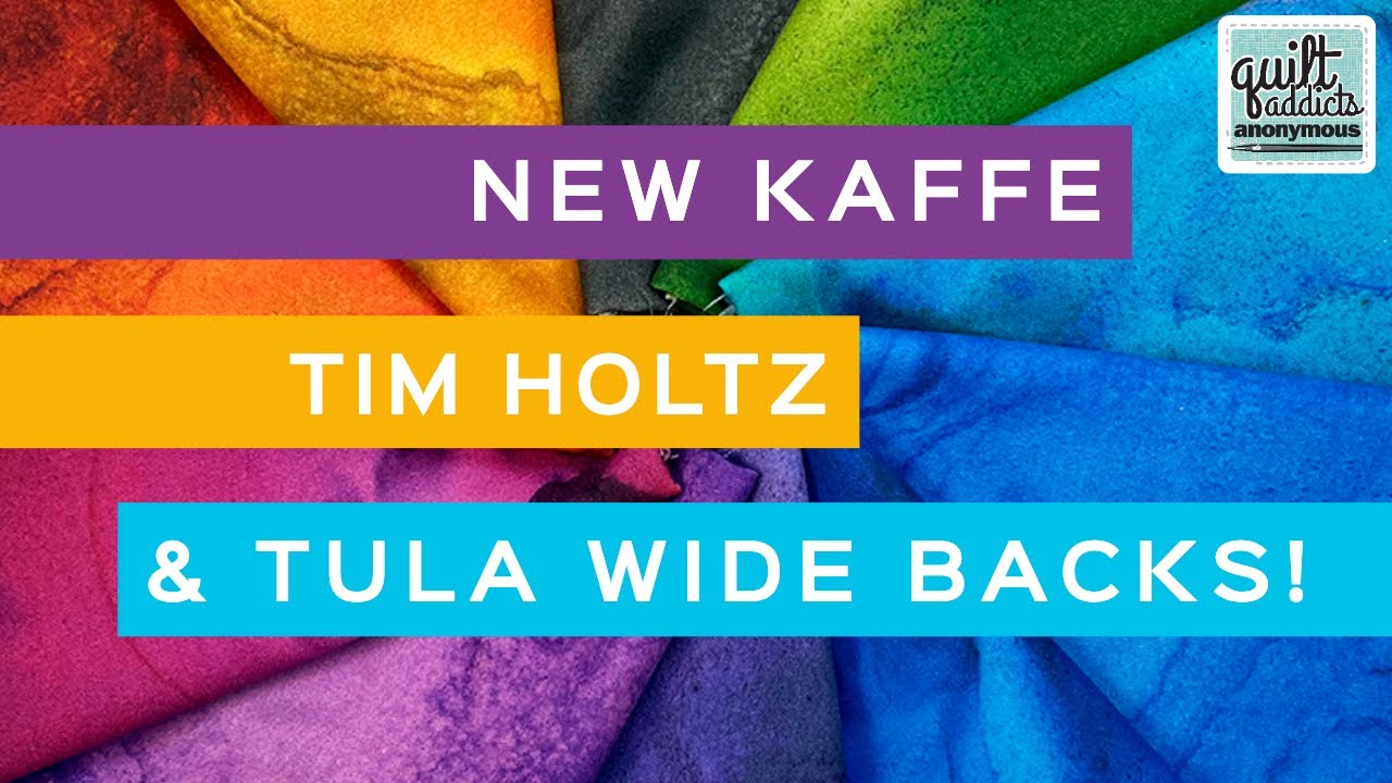 New Kaffe, Tim Holtz and Tula Pink Wide Back Restock! - YouTube