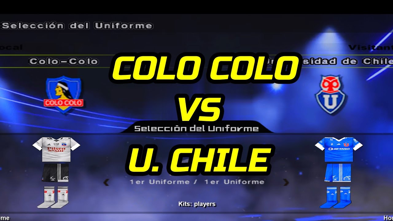 COLO COLO VS U. CHILE - PECH PATCH UPDATE v4.0 PES6 - LIGA CHILENA ...